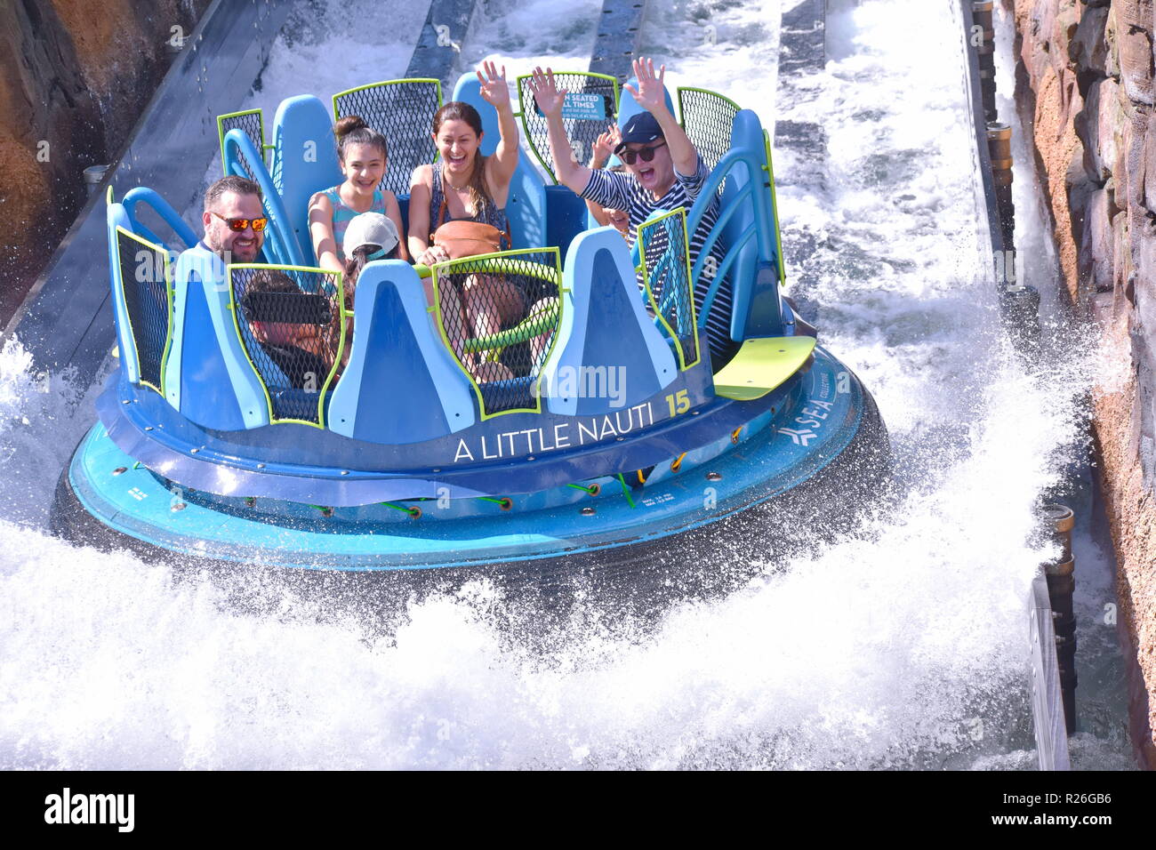 Orlando, Florida. October 19, 2018. People enjoying the world's tallest ...