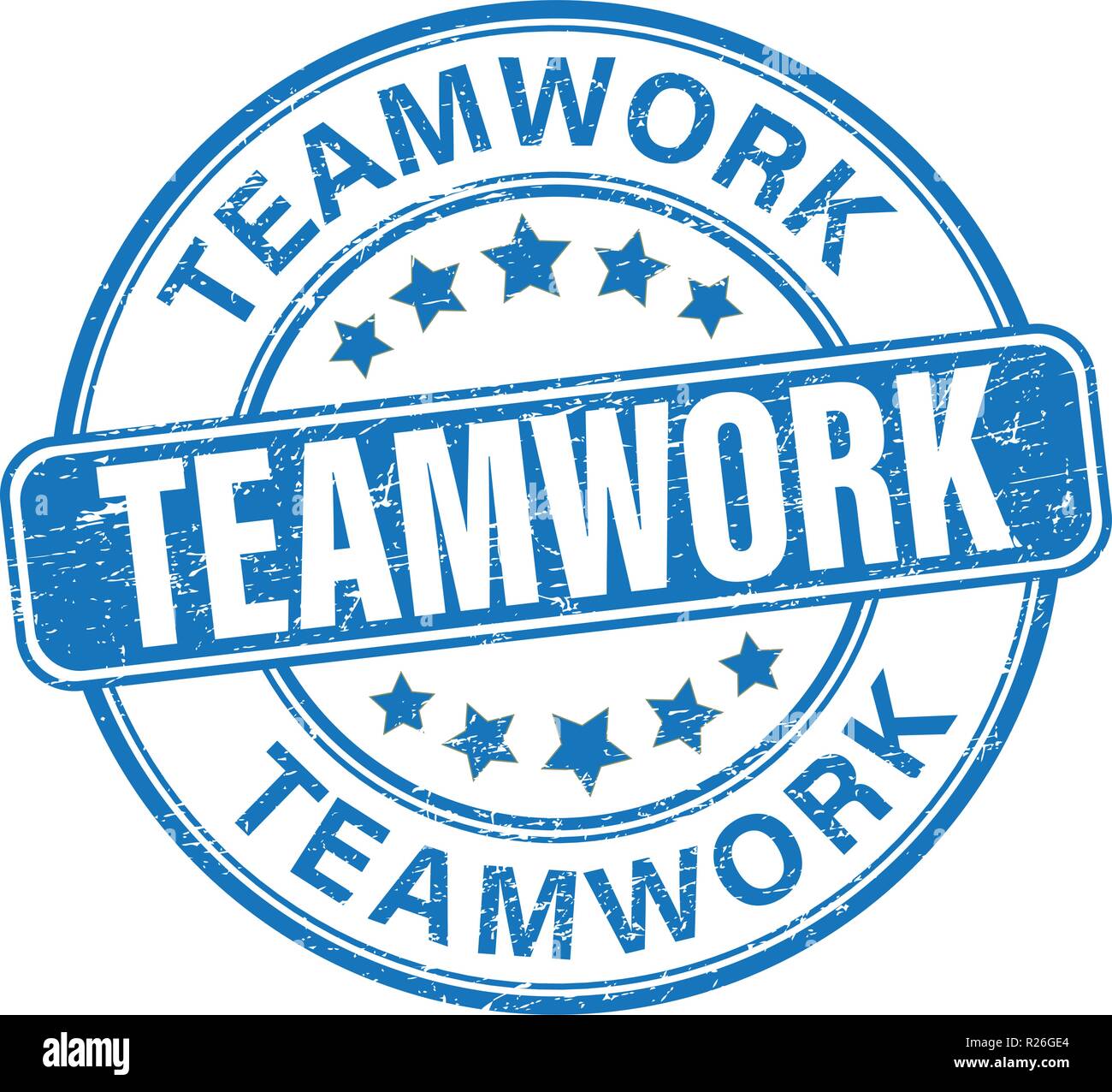 blue grungy rubber stamp on white background Stock Vector Image & Art ...