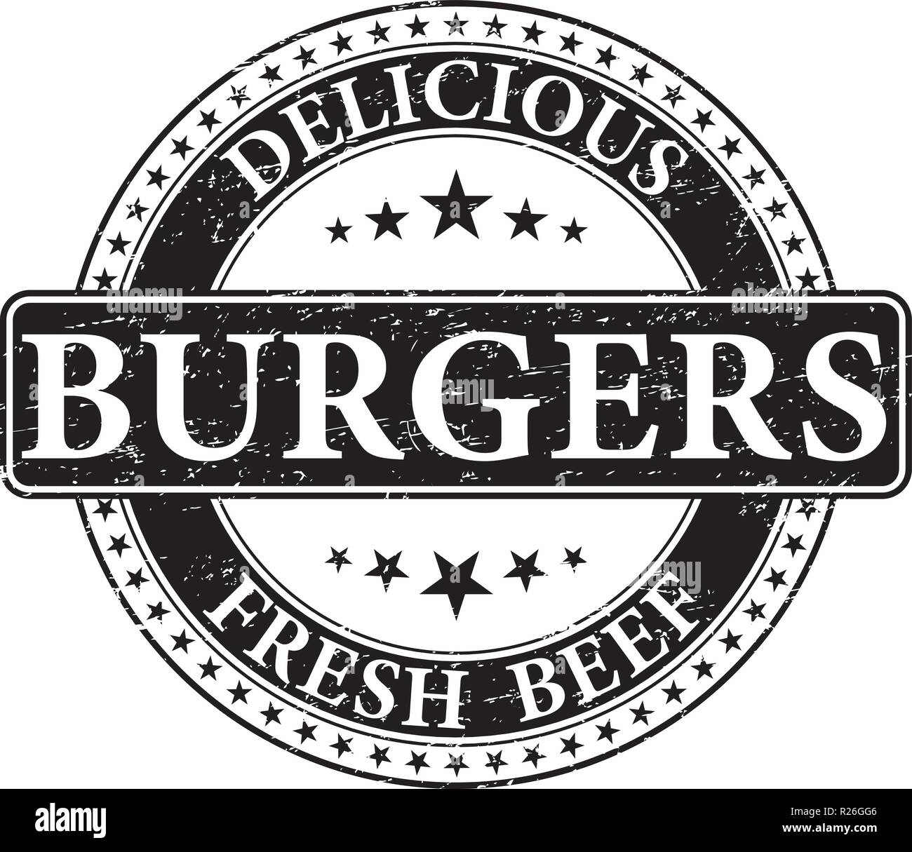 Burgers stamp hi-res stock photography and images - Alamy