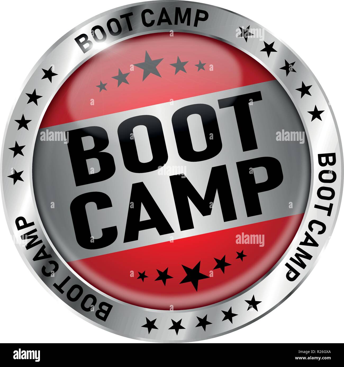 round glossy modern web icon on white background Stock Vector Image ...