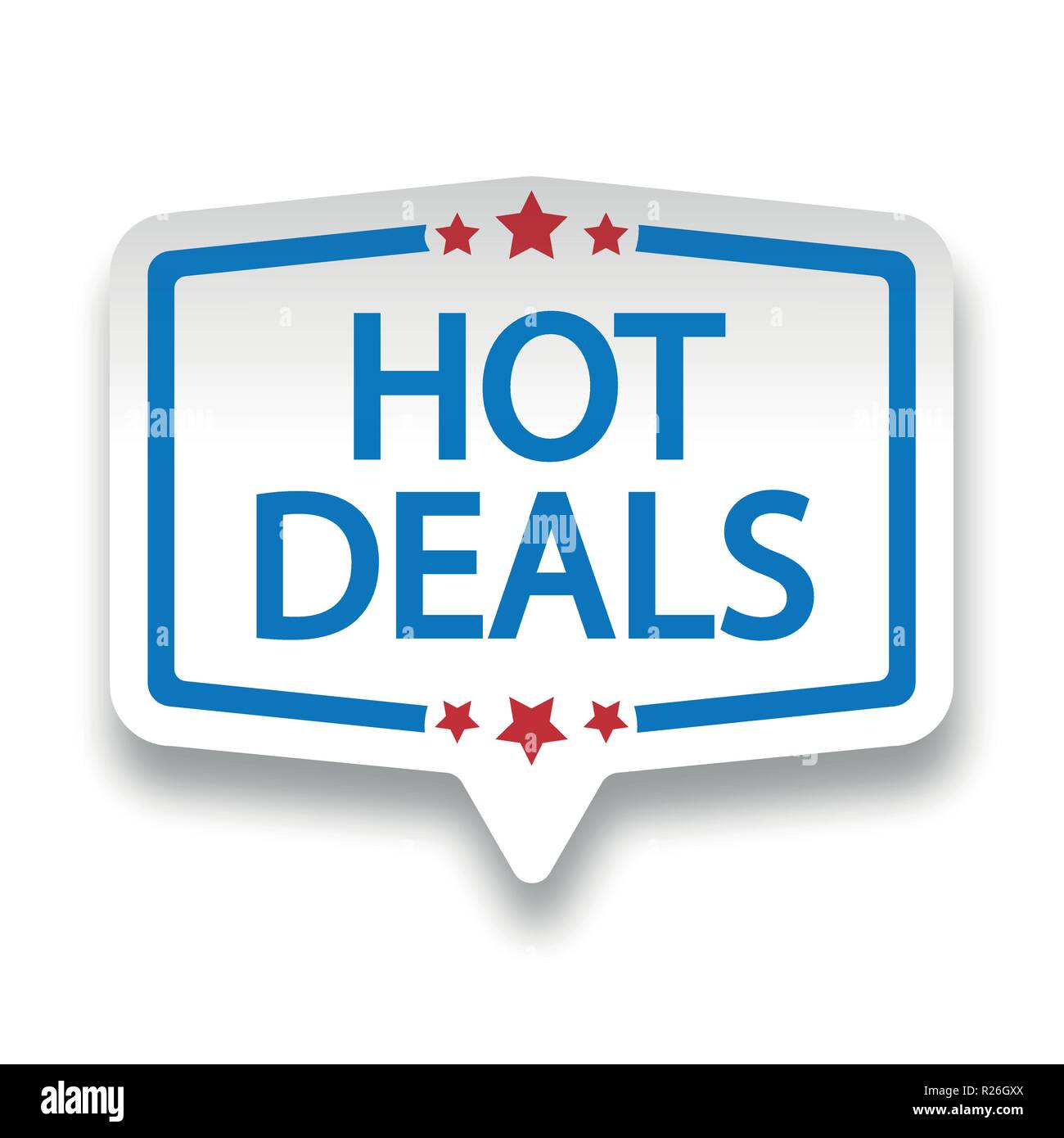 square lable on white background with shadow Stock Vector Image & Art ...