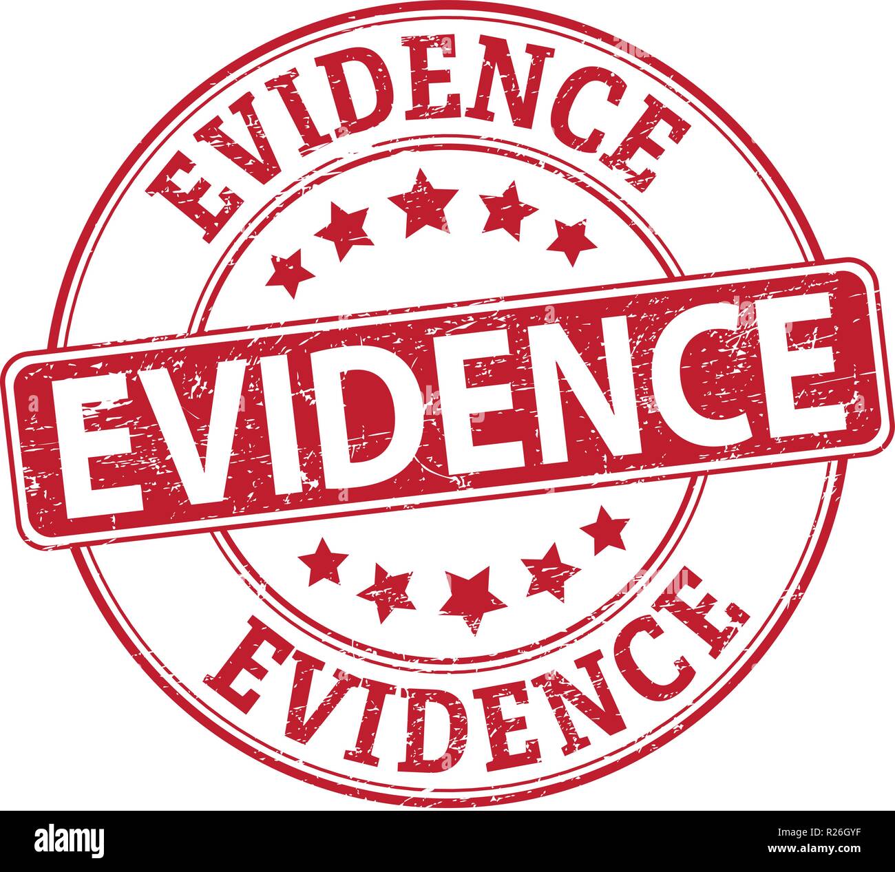 Evidence stamp Stock Vector Images - Alamy