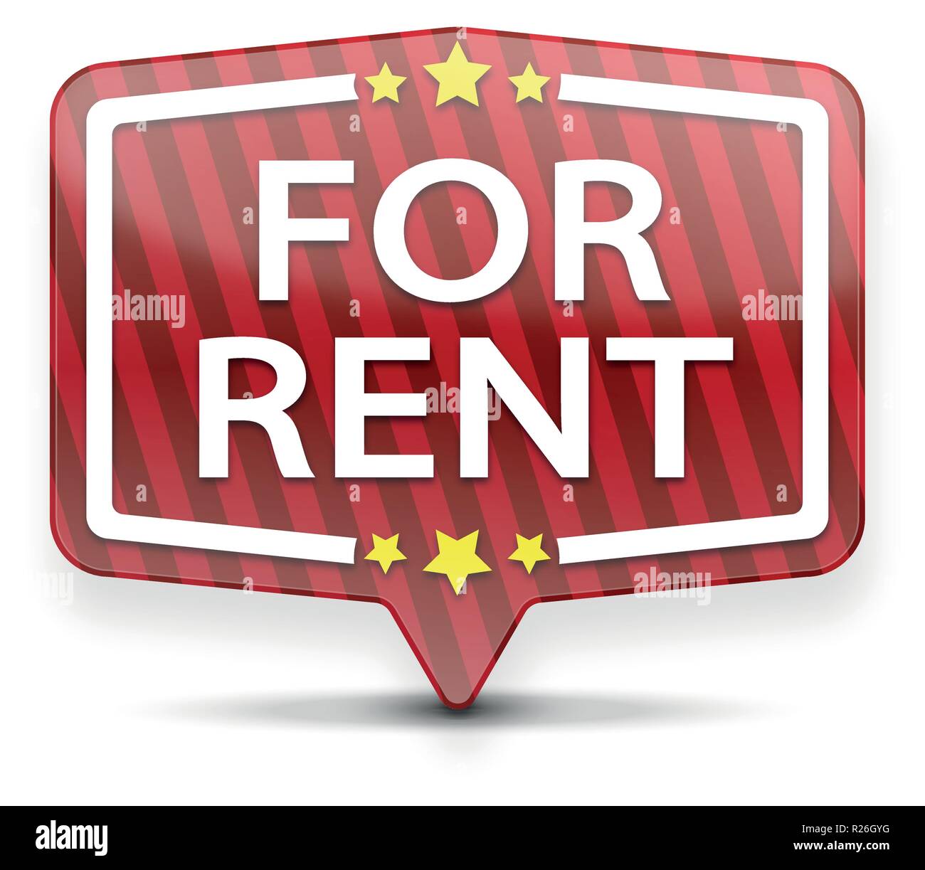 vector lable on white background with shadow Stock Vector Image & Art ...