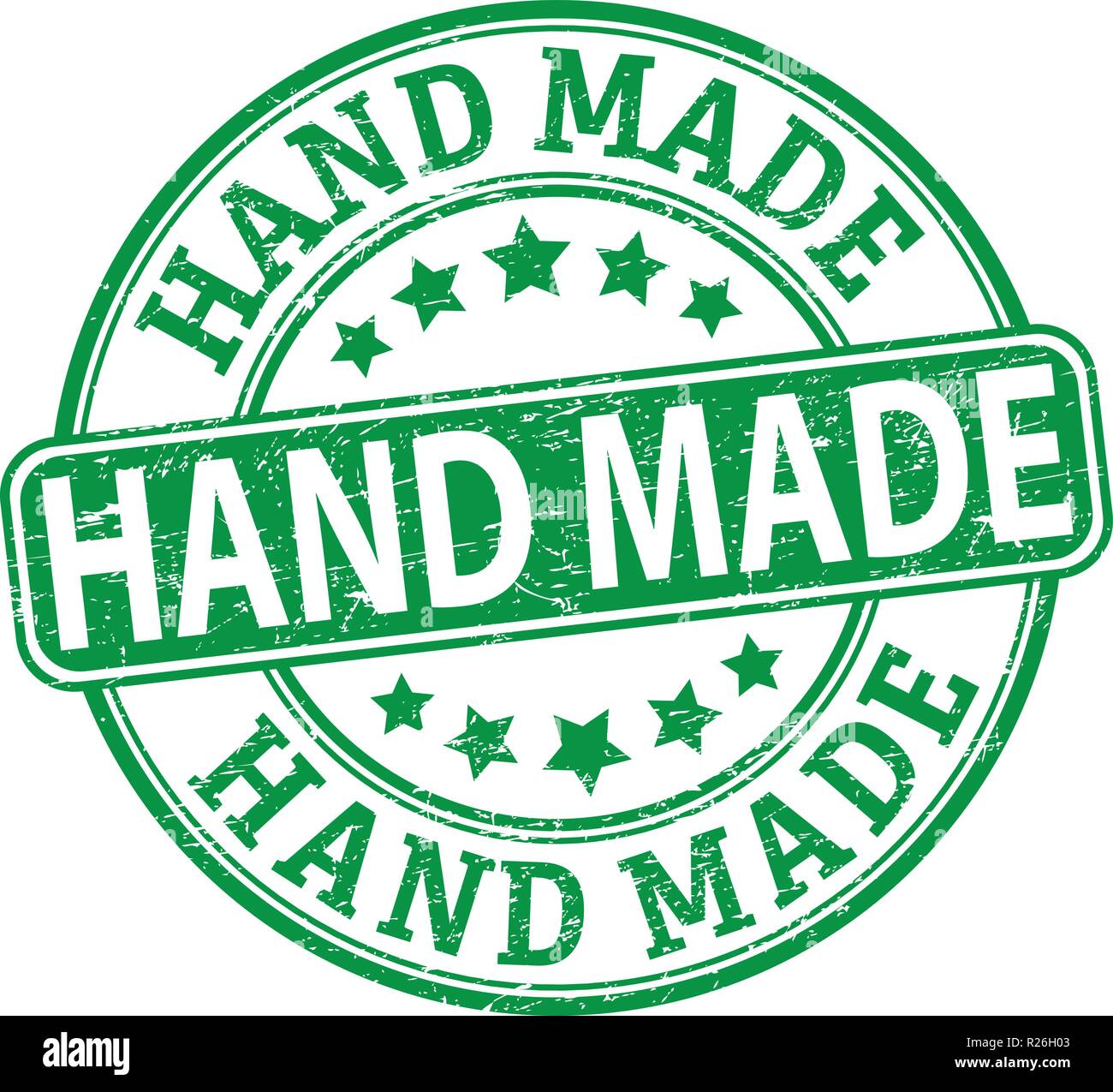 Handmade rubber stamp Stock Vector Images - Alamy