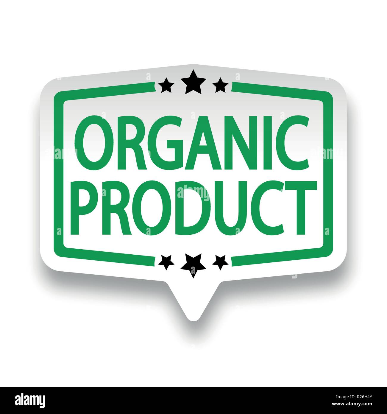 white lable on white background with shadow Stock Vector Image & Art ...