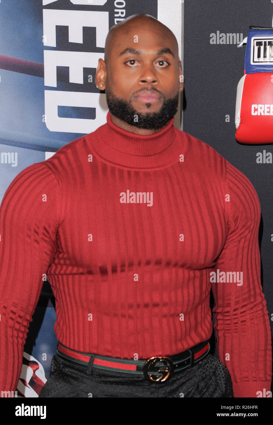 New York, NY - November 14, 2018: Corey Calliet attends the Creed II ...