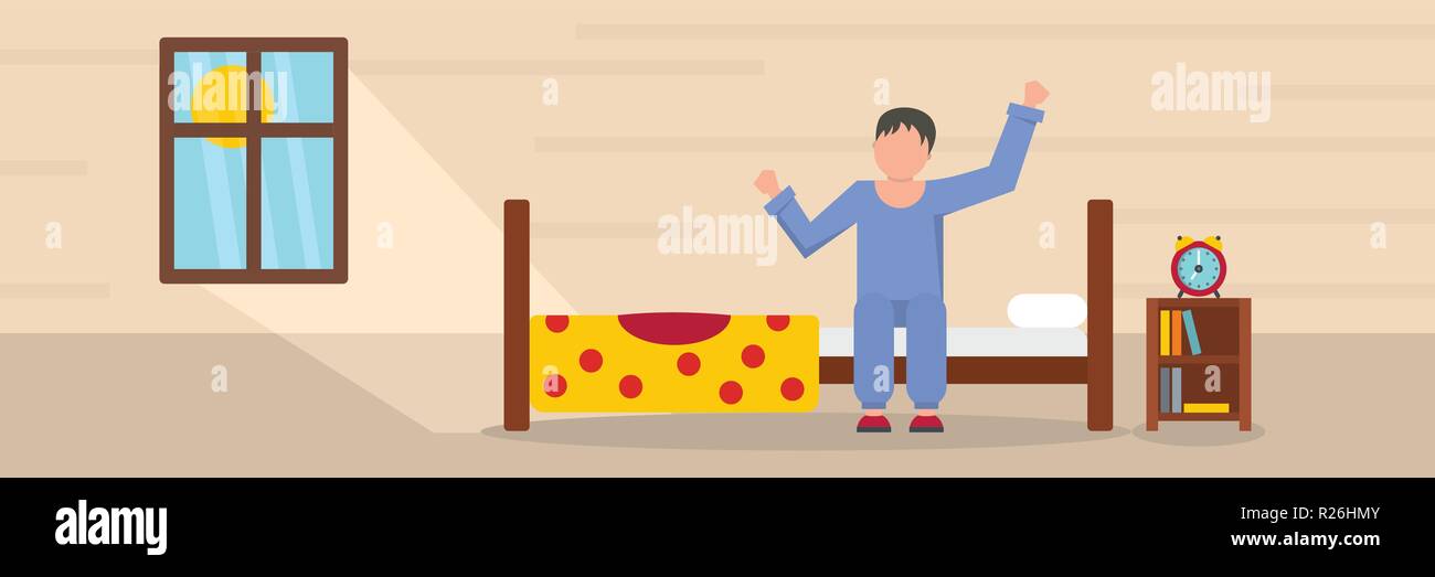 Good morning banner. Flat illustration of good morning vector banner ...
