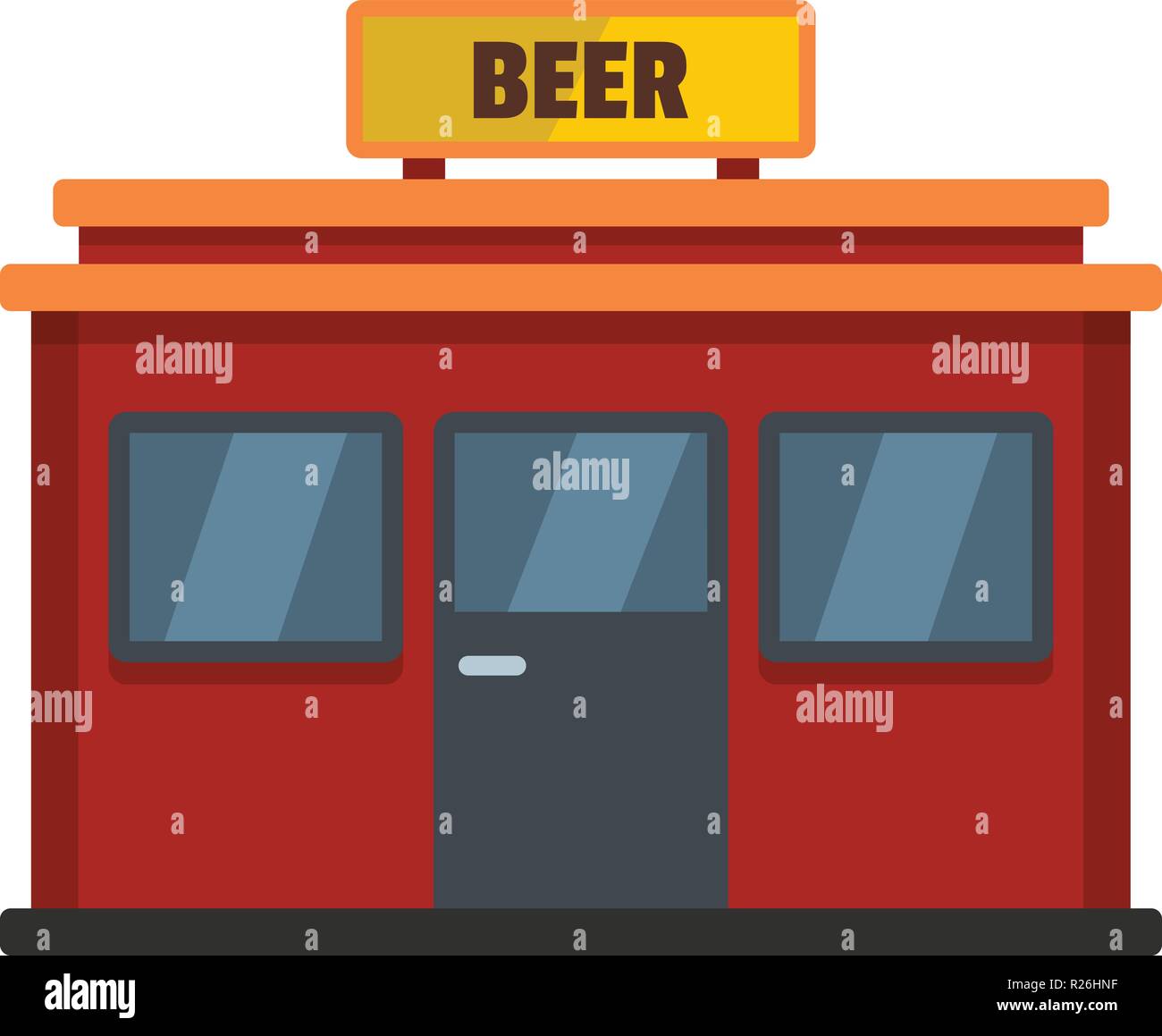 Beer shop icon. Flat illustration of beer shop vector icon for web ...