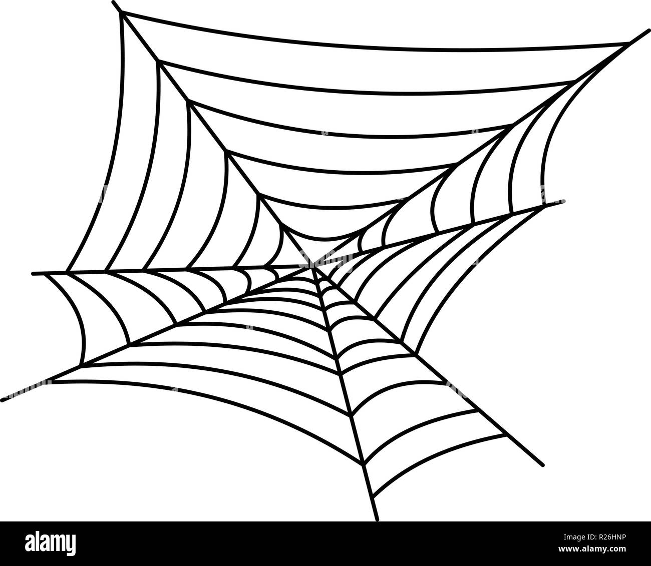Cobweb icon. Outline illustration of cobweb vector icon for web Stock ...
