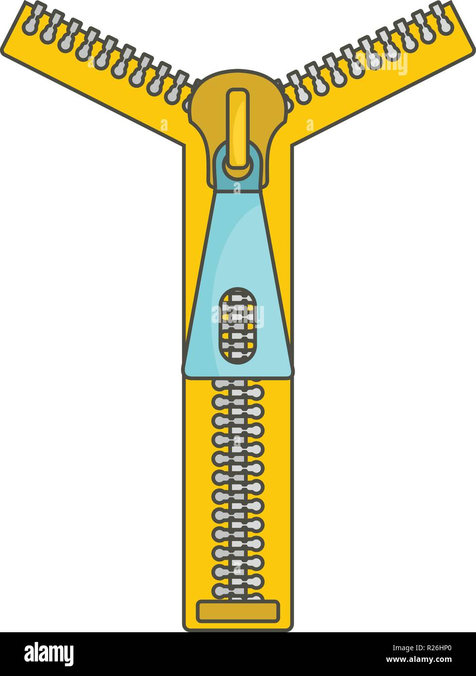 Zipper icon. Cartoon illustration of zipper vector icon for web Stock Vector Image & Art - Alamy