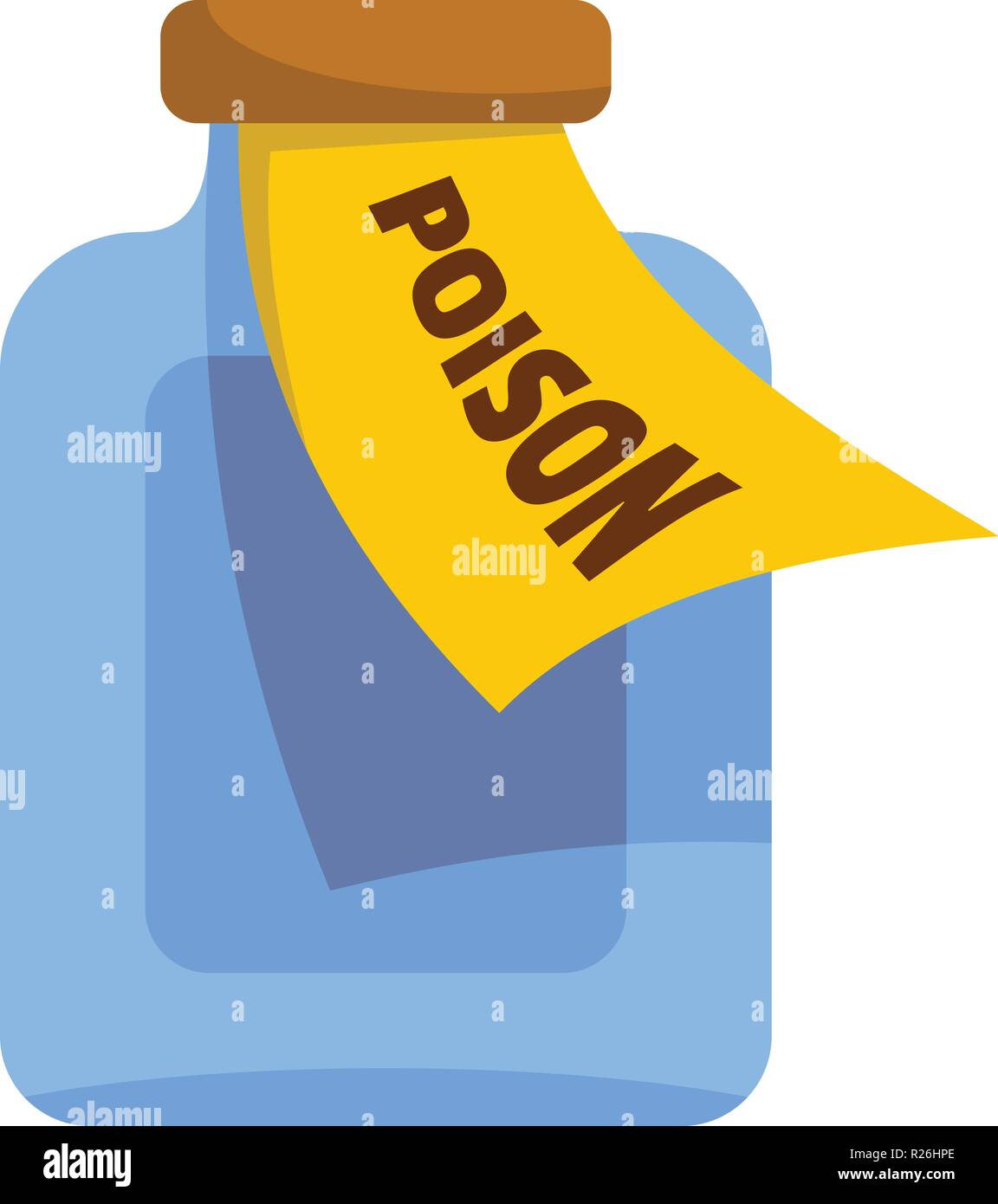 Poison icon. Cartoon illustration of poison vector icon for web Stock ...