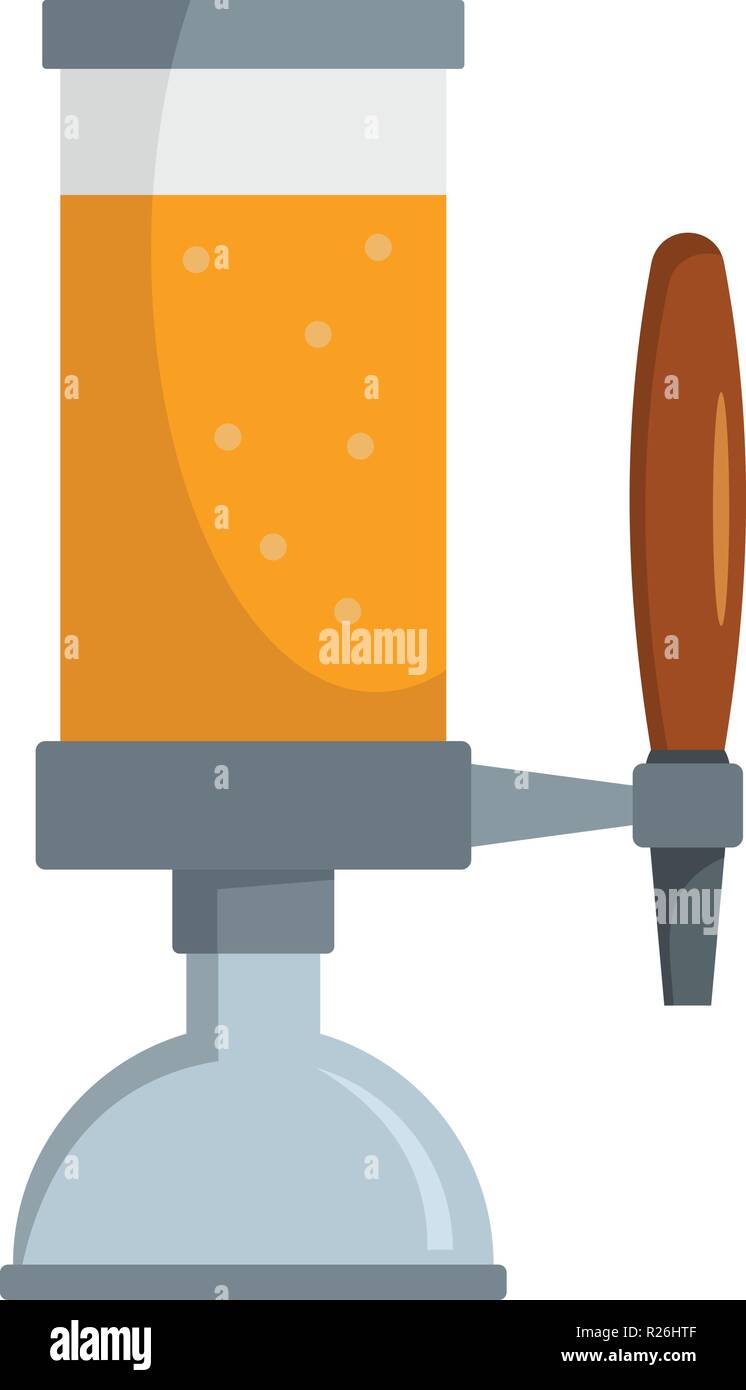 Beer tap icon. Flat illustration of beer tap vector icon for web Stock ...