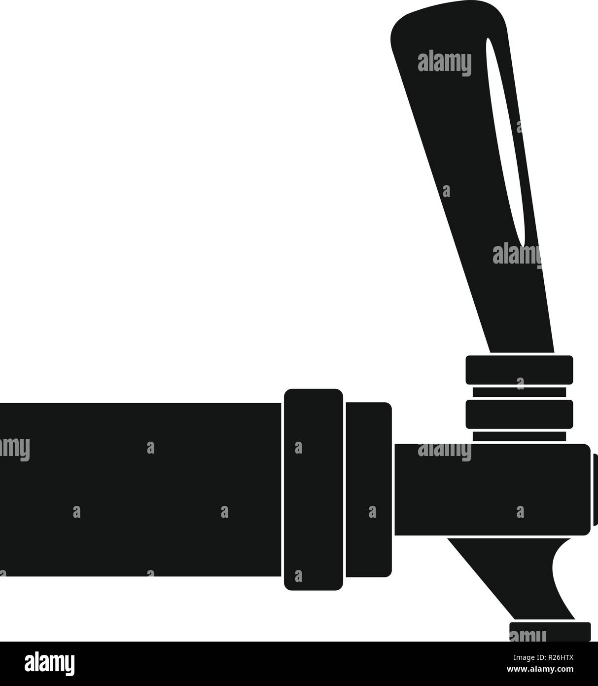 Faucet icon. Simple illustration of faucet vector icon for web Stock ...