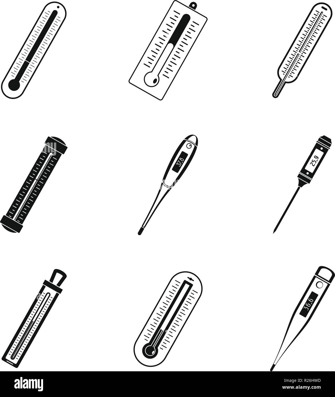 Thermometer Laboratory Apparatus Drawing
