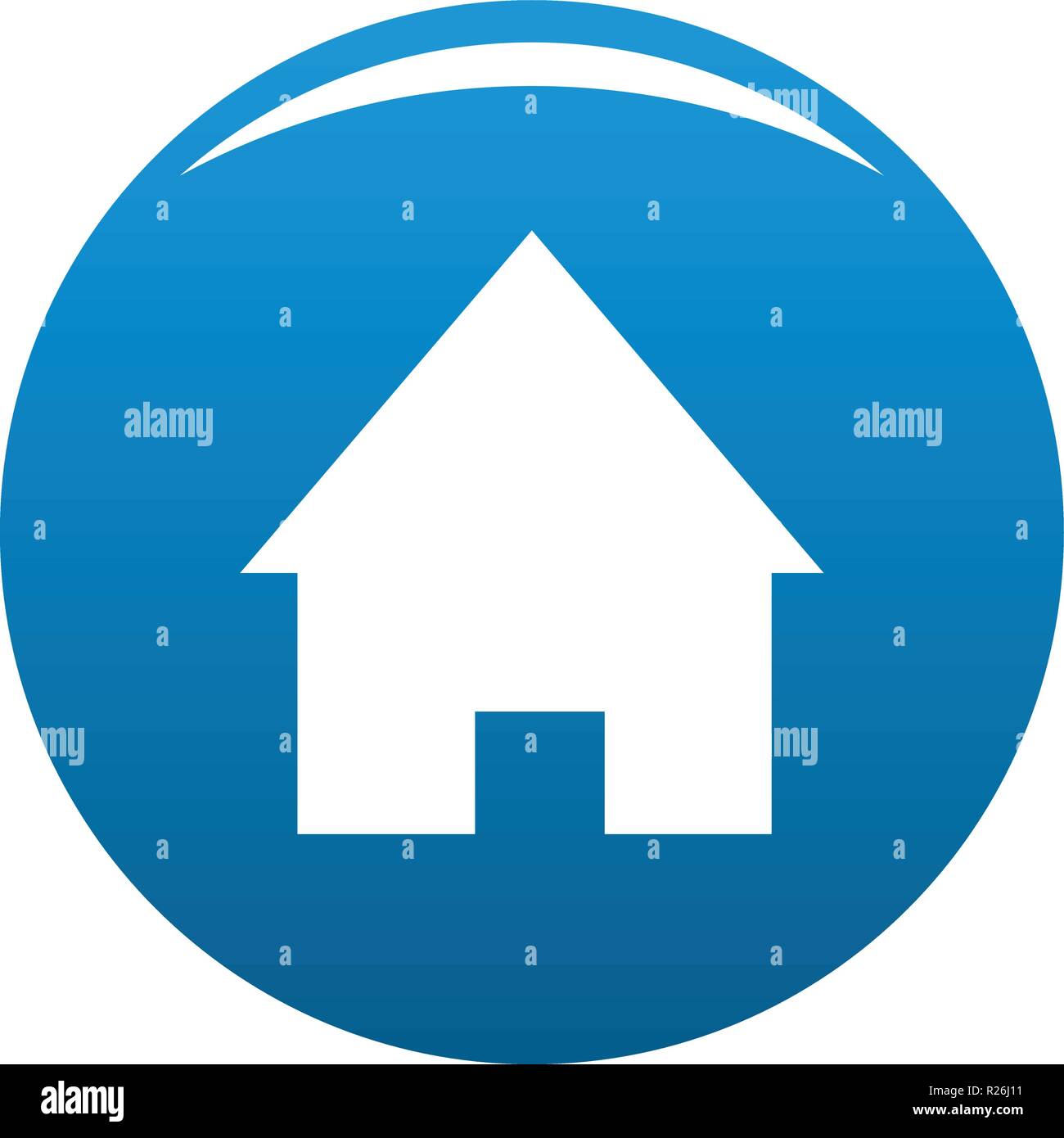 Home icon vector blue circle isolated on white background Stock Vector ...
