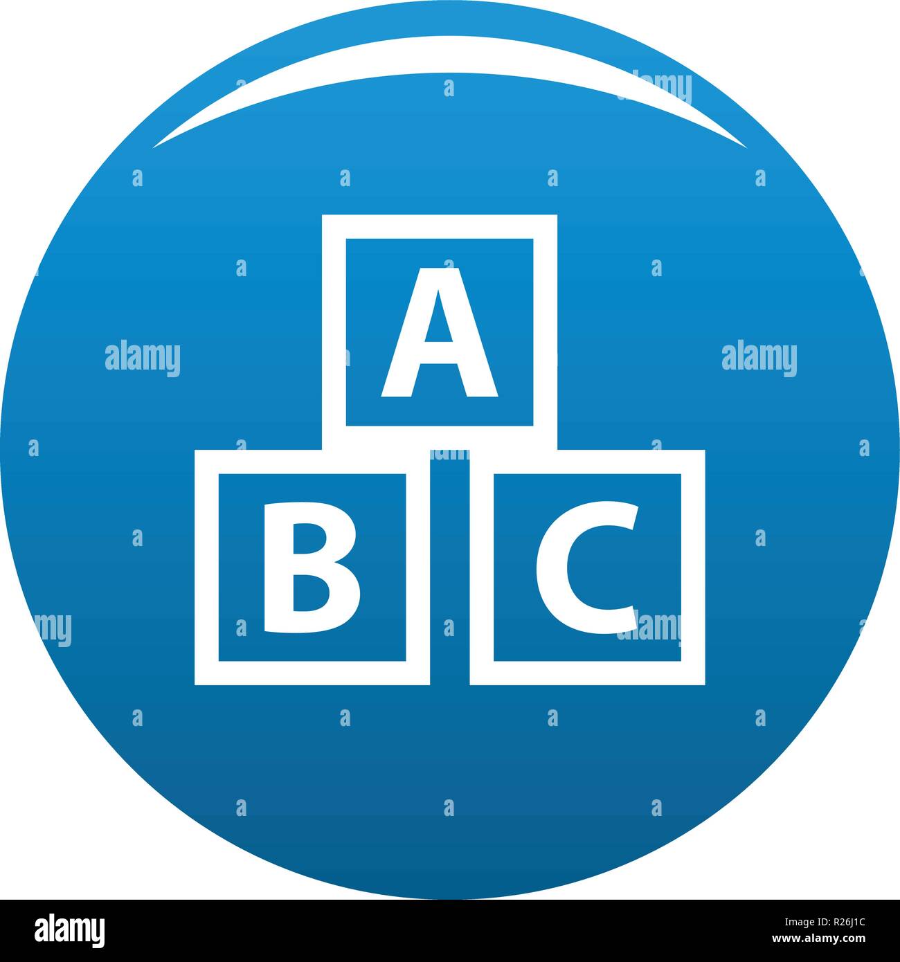 Baby blue color building Stock Vector Images - Alamy