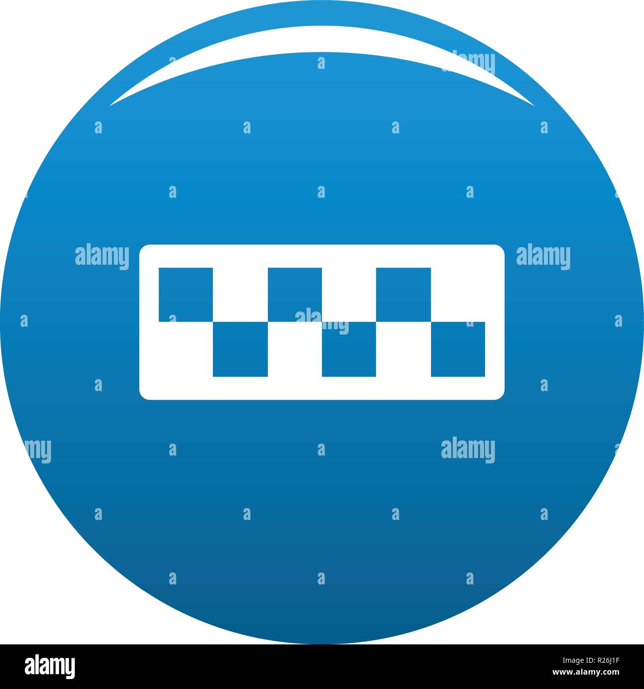 Taxi cab icon vector blue circle isolated on white background Stock ...