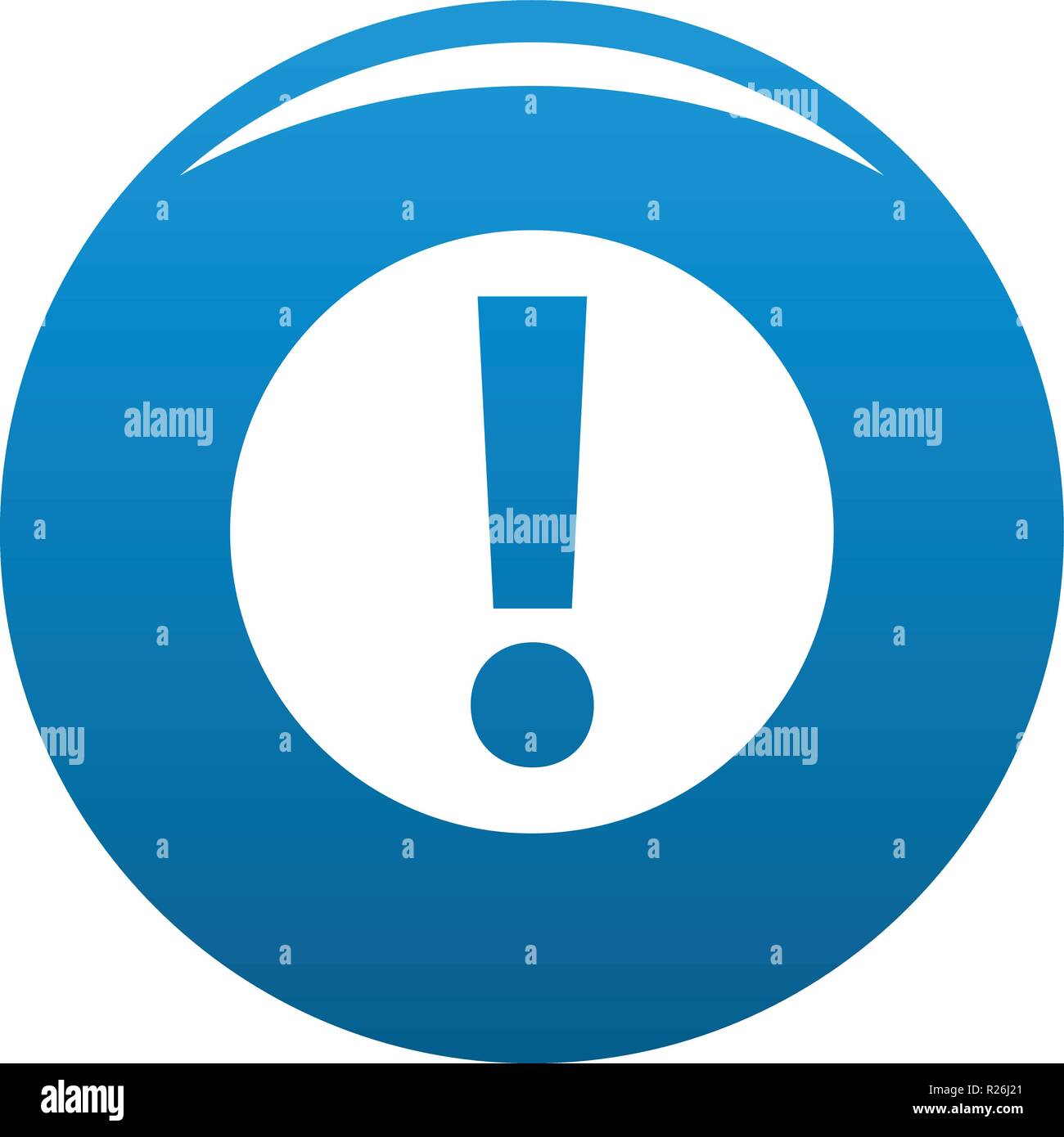 Blue Exclamation Point Icon
