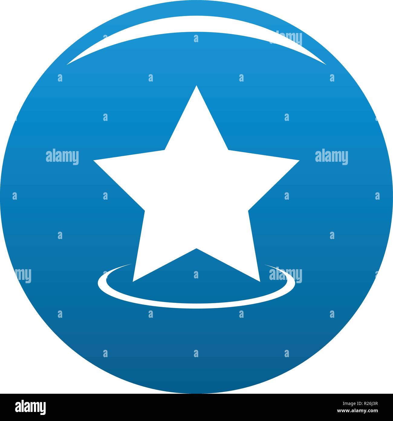Star icon vector blue circle isolated on white background Stock Vector ...