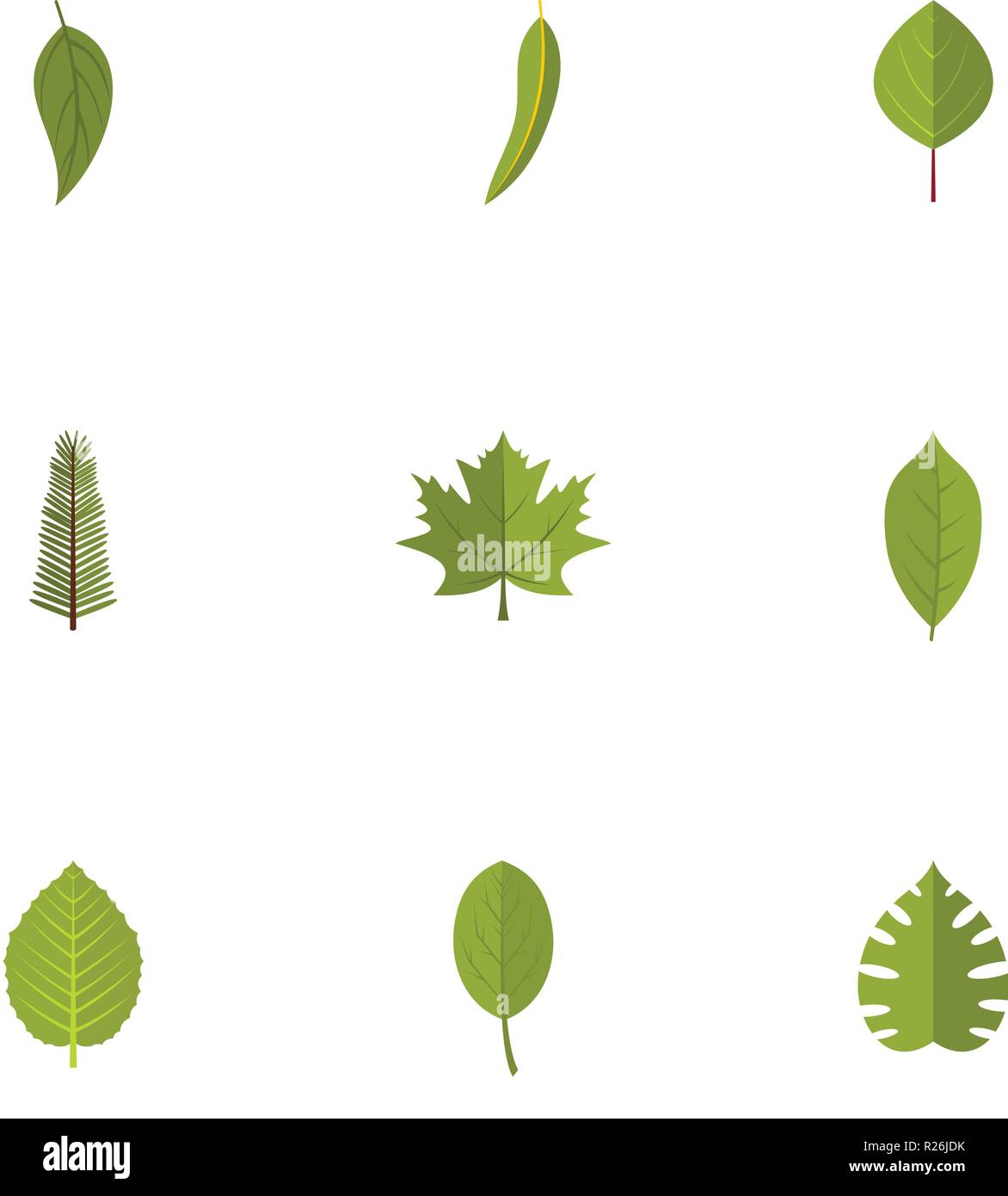 Sheet icons set. flat set of 9 sheet vector icons for web isolated on ...