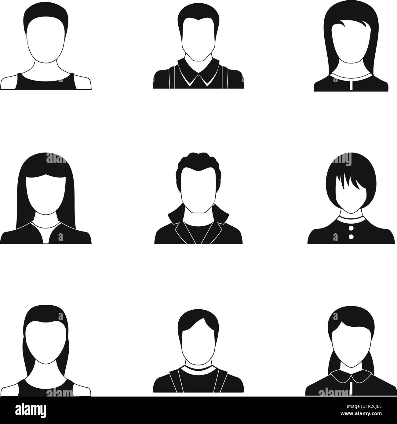 Owned icons set. Simple set of 9 owned vector icons for web isolated on ...