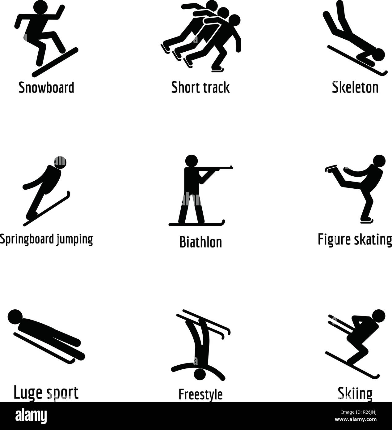 Winter Olympic Sports Icons