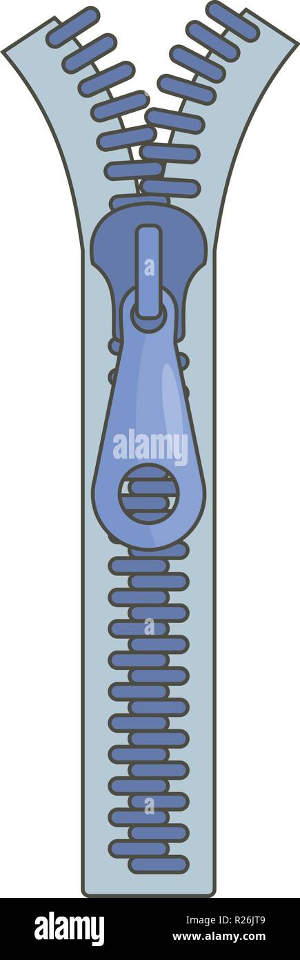 Fastener zip icon. Cartoon illustration of fastener zip vector icon for ...