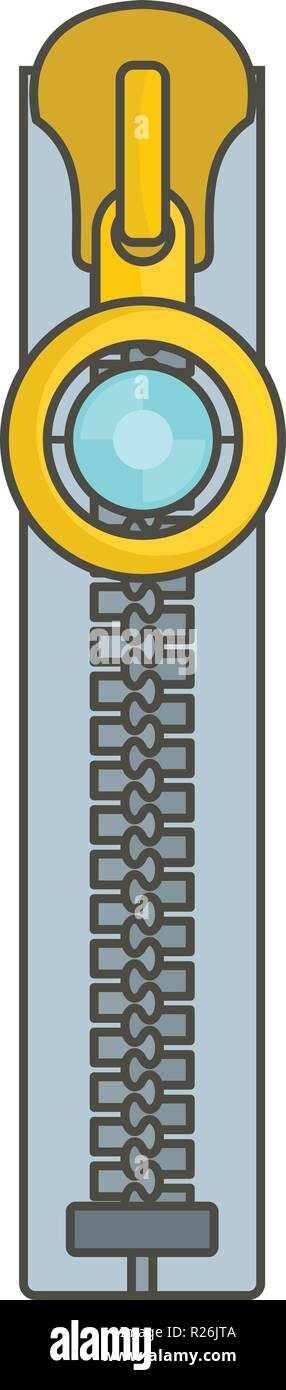 Round zip icon. Cartoon illustration of round zip vector icon for web ...