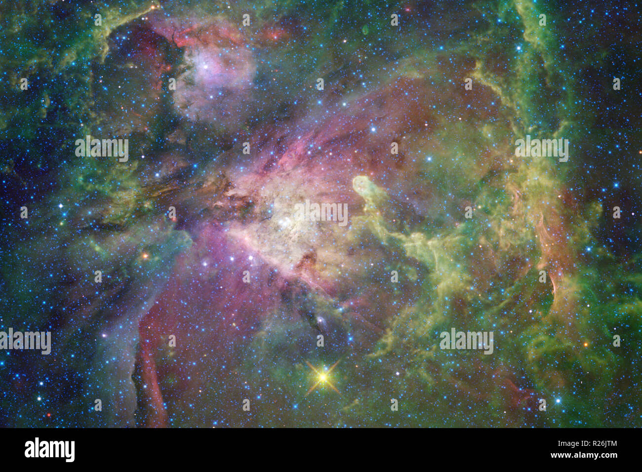 Galaxy, starfield, nebulae, cluster of stars in deep space. Science ...