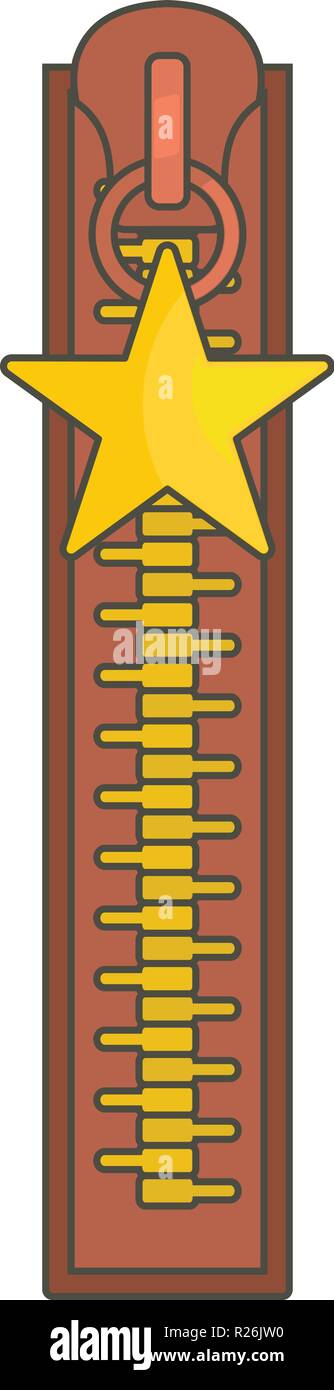 Closed zip icon. Cartoon illustration of closed zip vector icon for web ...