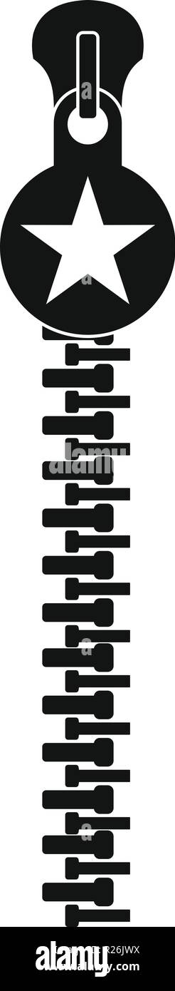 Large zip icon. Simple illustration of large zip vector icon for web ...