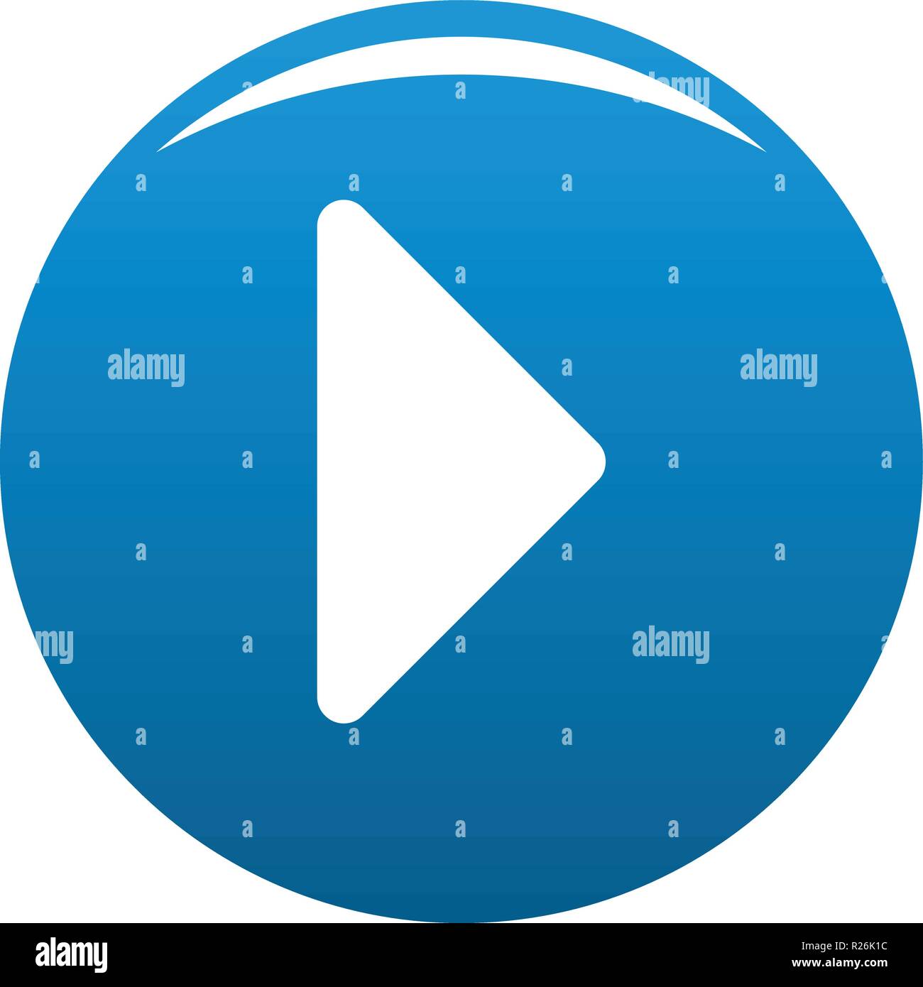 Arrow icon vector blue circle isolated on white background Stock Vector ...