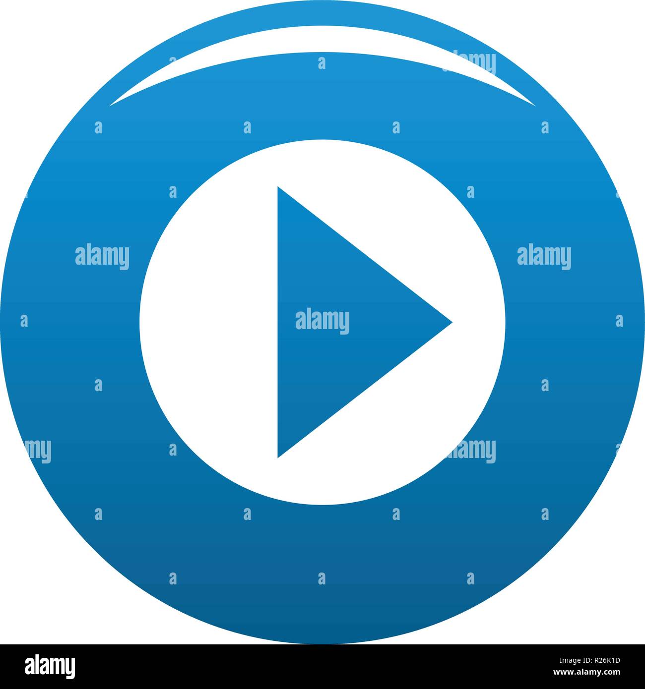 Arrow icon vector blue circle isolated on white background Stock Vector ...
