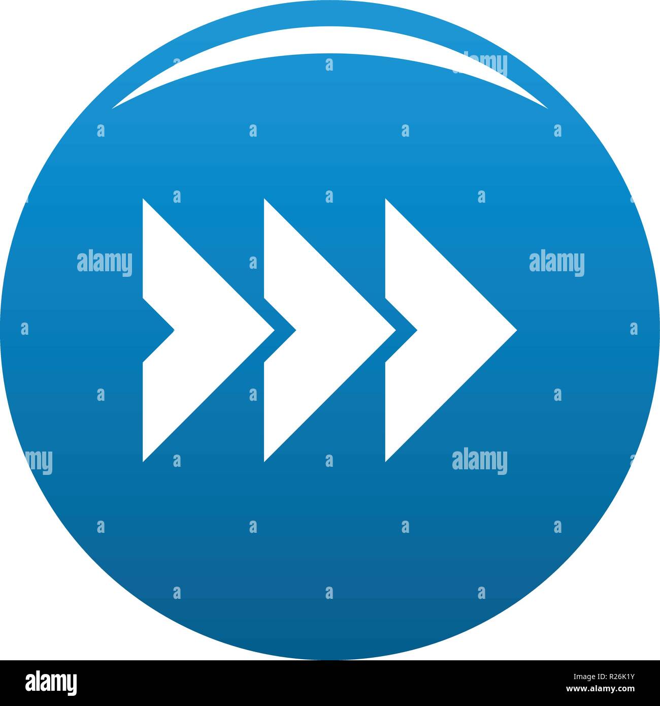 Arrow icon vector blue circle isolated on white background Stock Vector ...