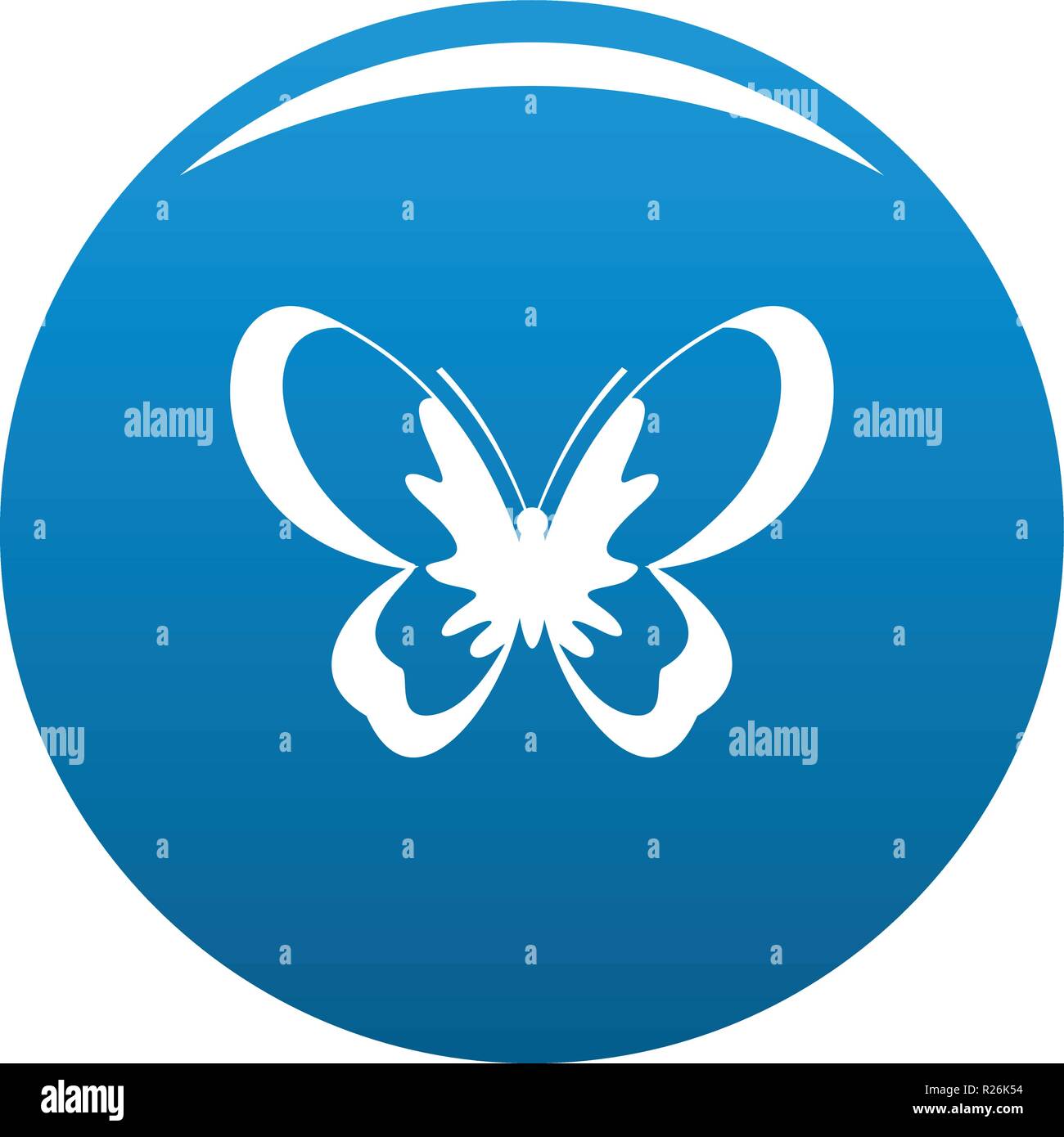 Unknown butterfly icon vector blue circle isolated on white background ... Unknown butterfly icon vector blue circle isolated on white background ...