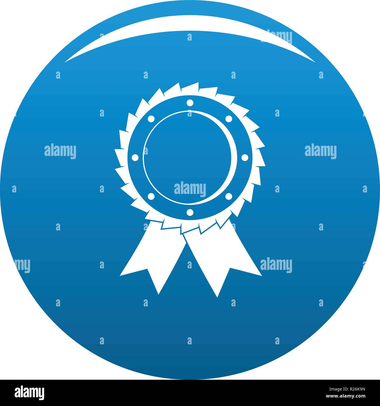 Award icon vector blue circle isolated on white background Stock Vector ...