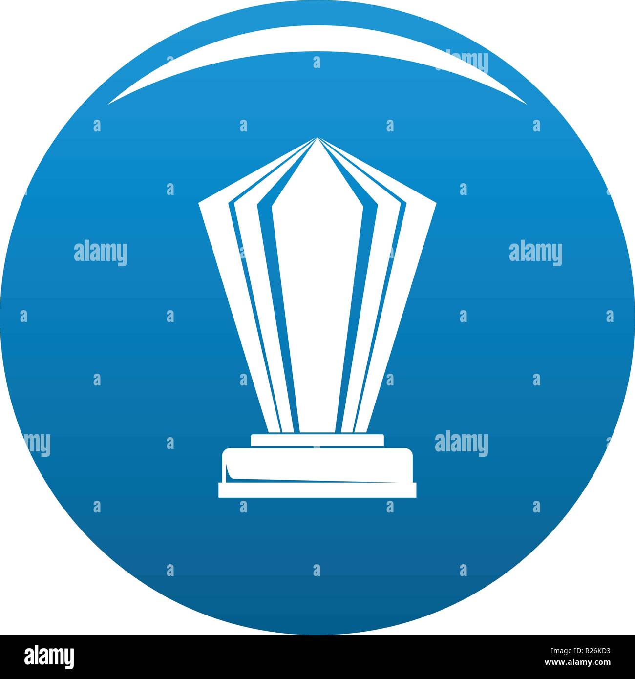 Award icon vector blue circle isolated on white background Stock Vector ...