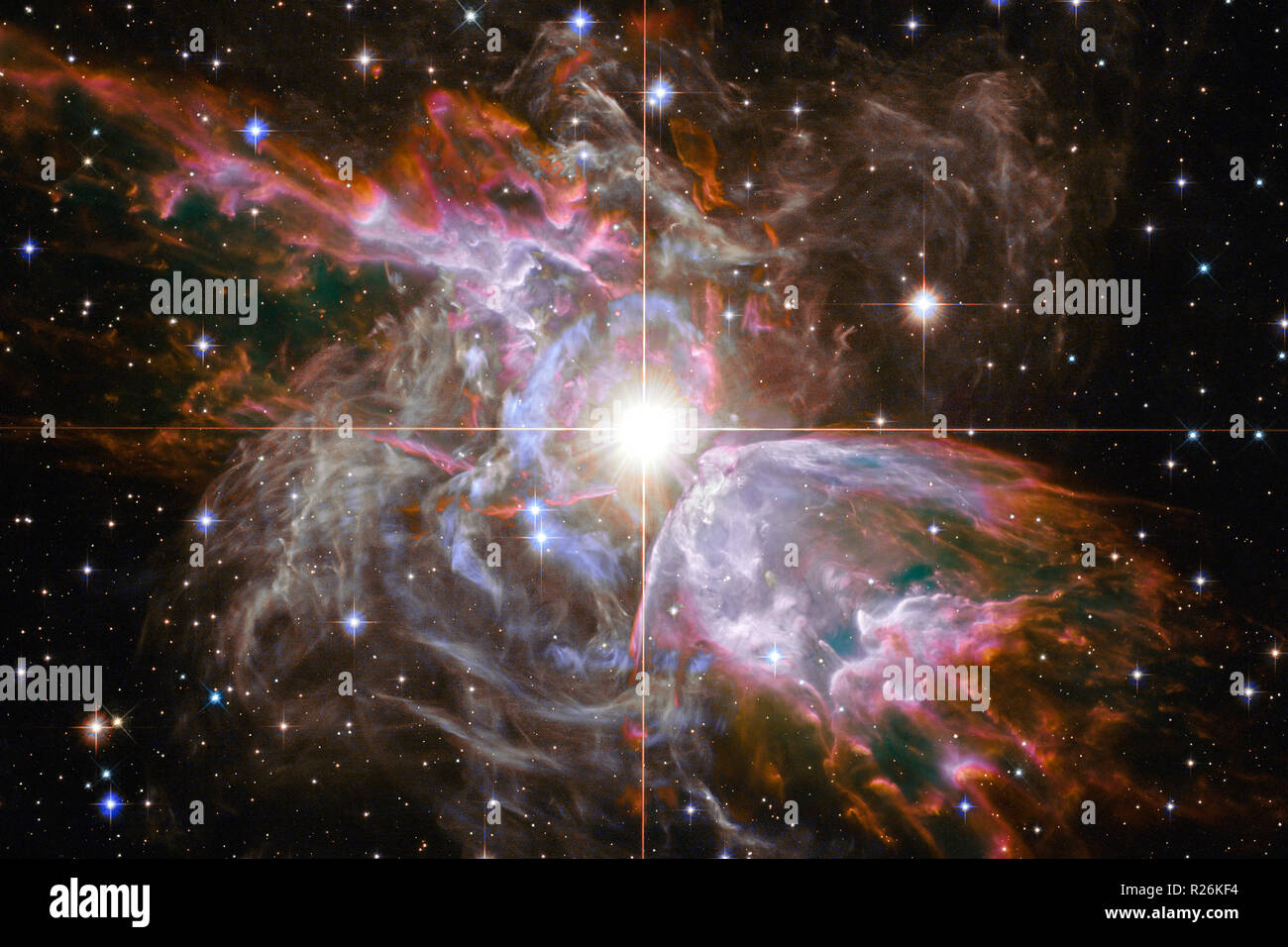 Nebula an interstellar cloud of star dust. Outer space image. Elements ...