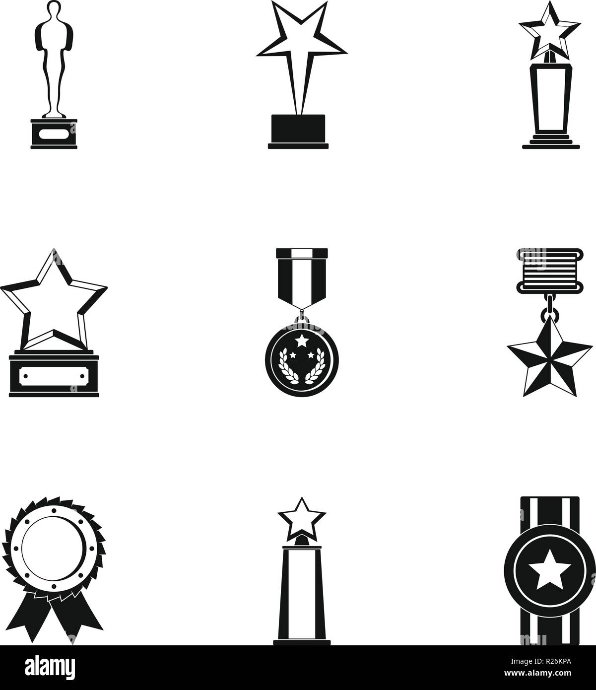 Lot icons set. Simple set of 9 lot vector icons for web isolated on ...