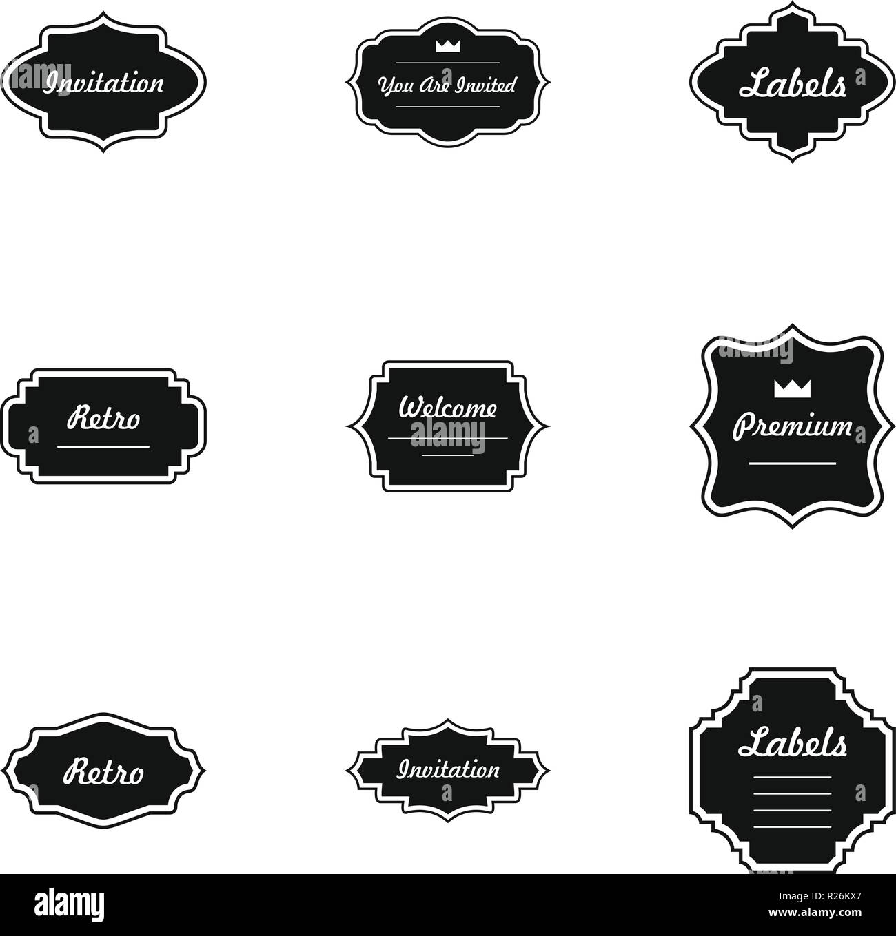 Salute icons set. Simple set of 9 salute vector icons for web isolated ...