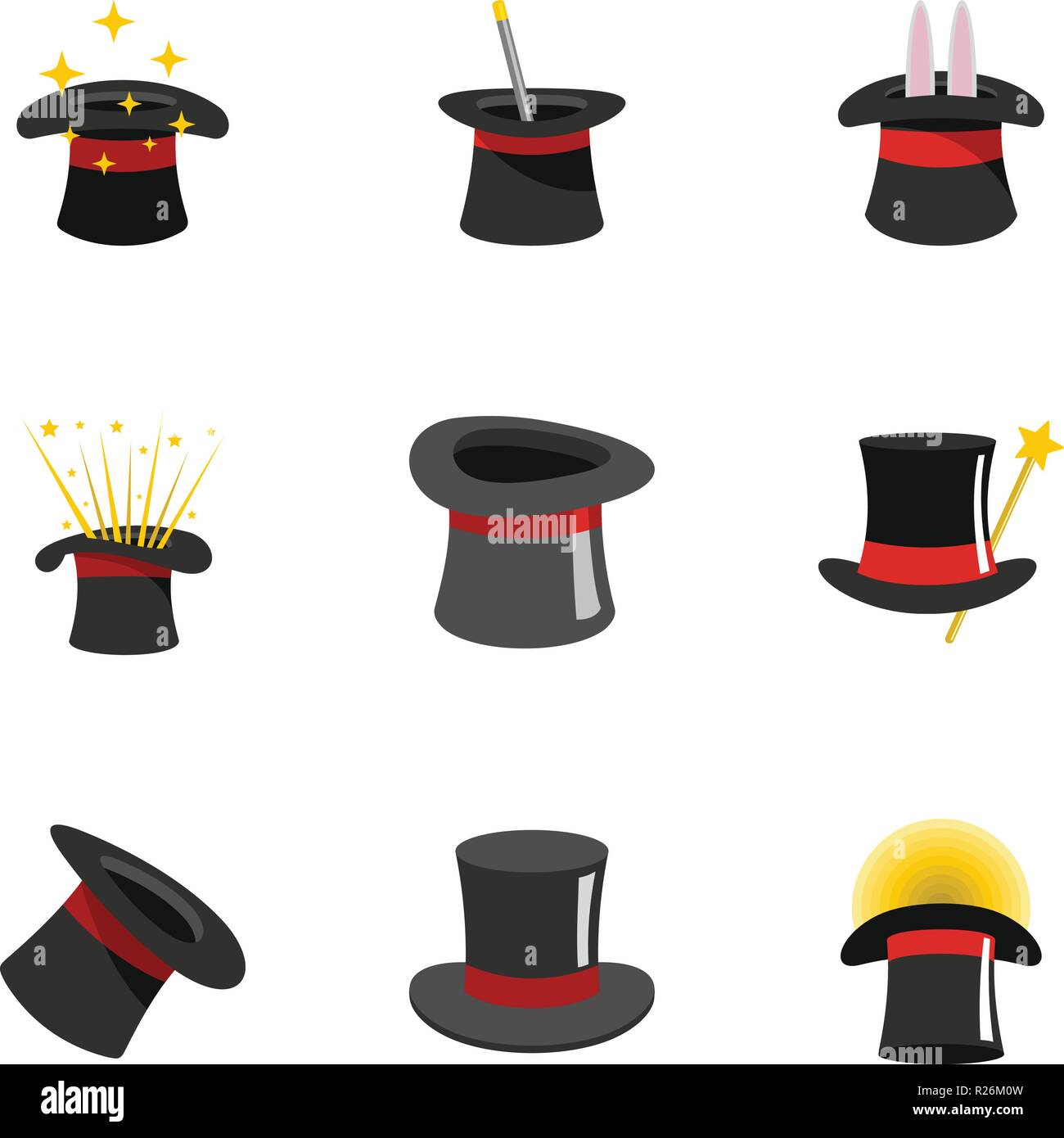 Cylinder icons set. flat set of 9 cylinder vector icons for web ...