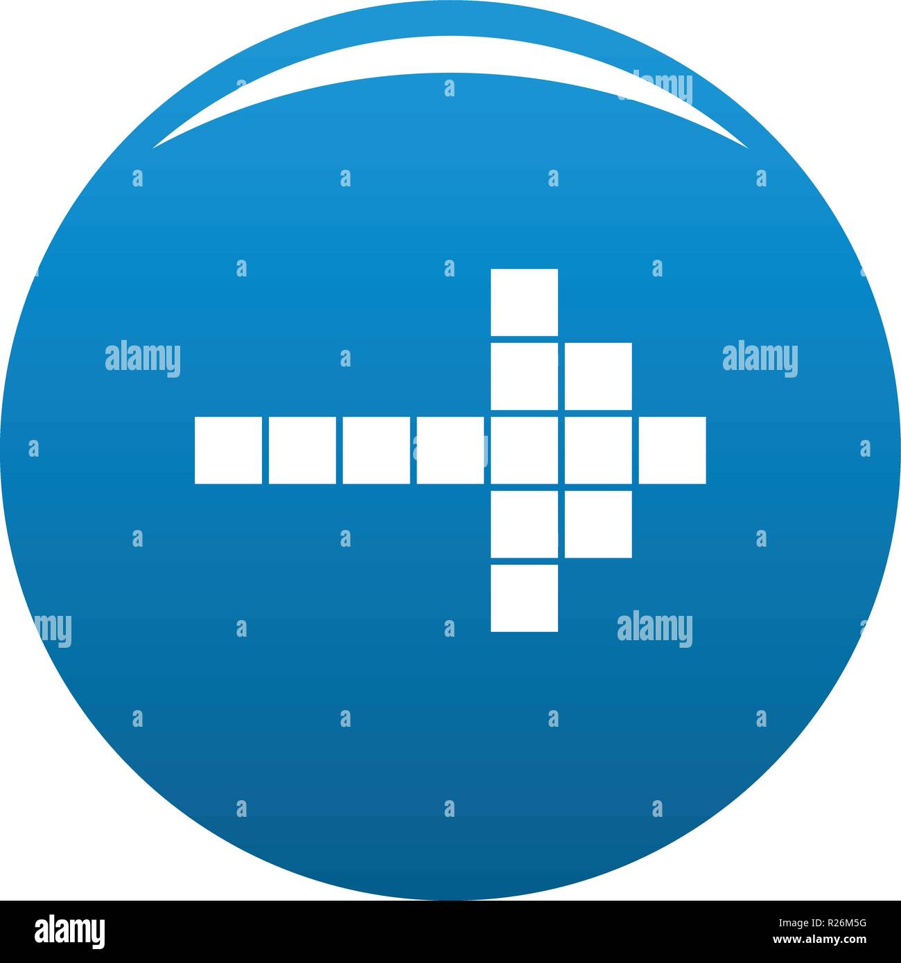 Arrow icon vector blue circle isolated on white background Stock Vector ...