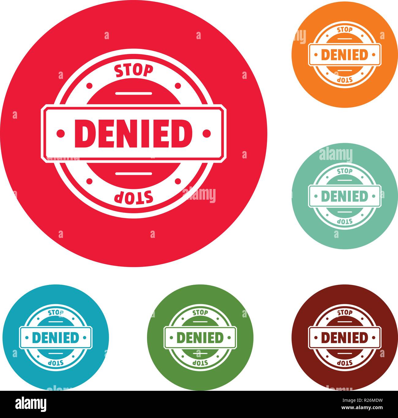 Stop logo. Simple illustration of stop vector logo for web Stock Vector ...