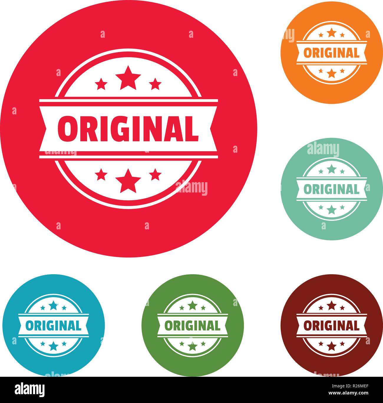 Original logo. Simple illustration of original vector logo for web ...