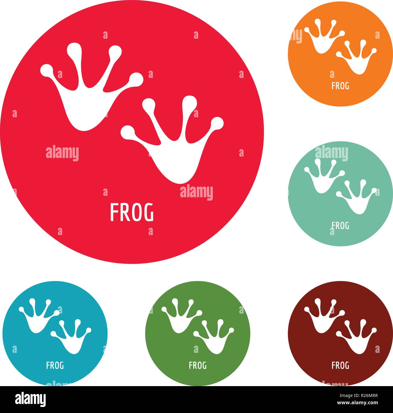 Circle frog logo hi-res stock photography and images - Alamy