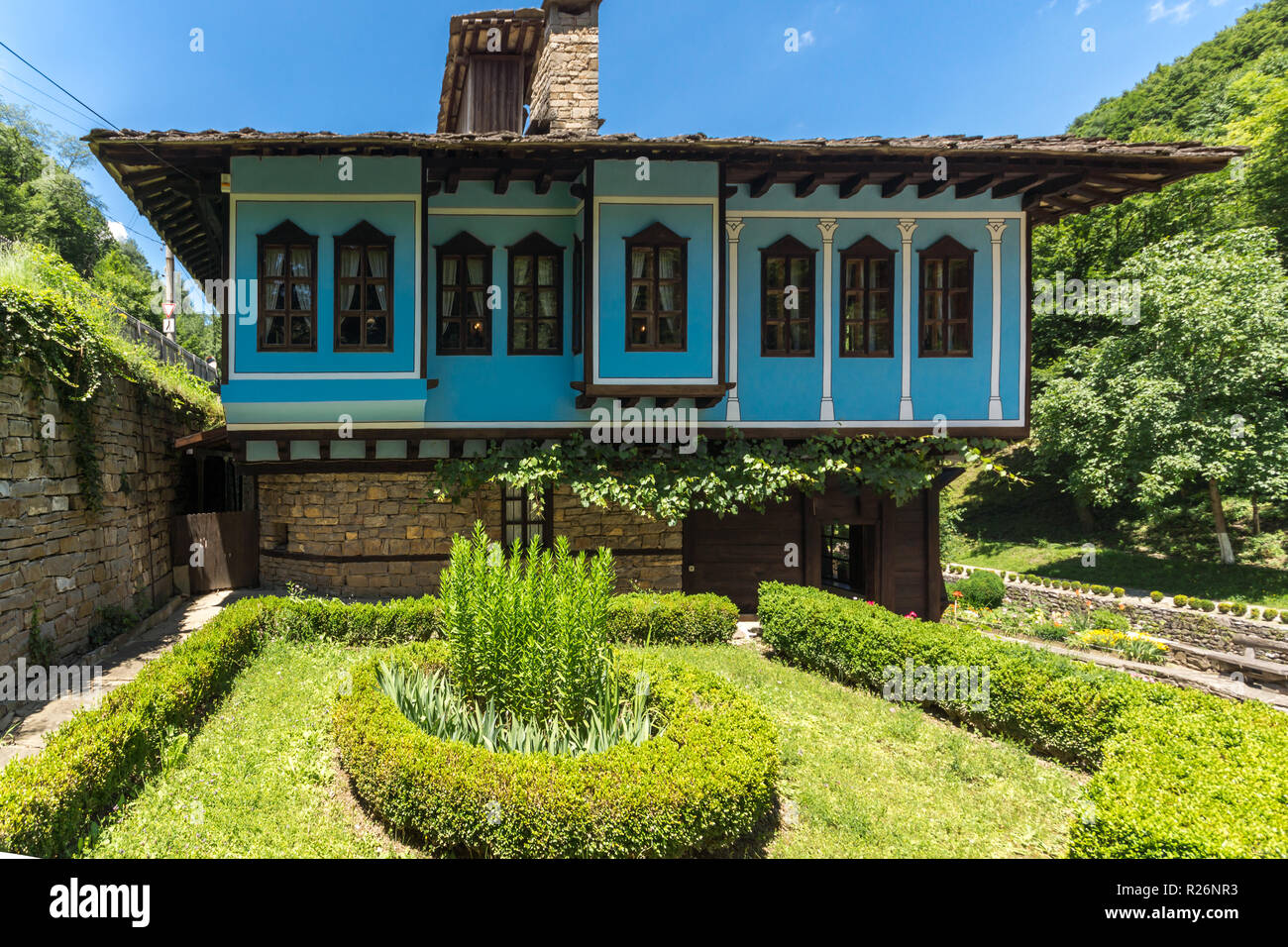 ETAR, GABROVO, BULGARIA- JULY 6, 2018: Old house in Architectural ...