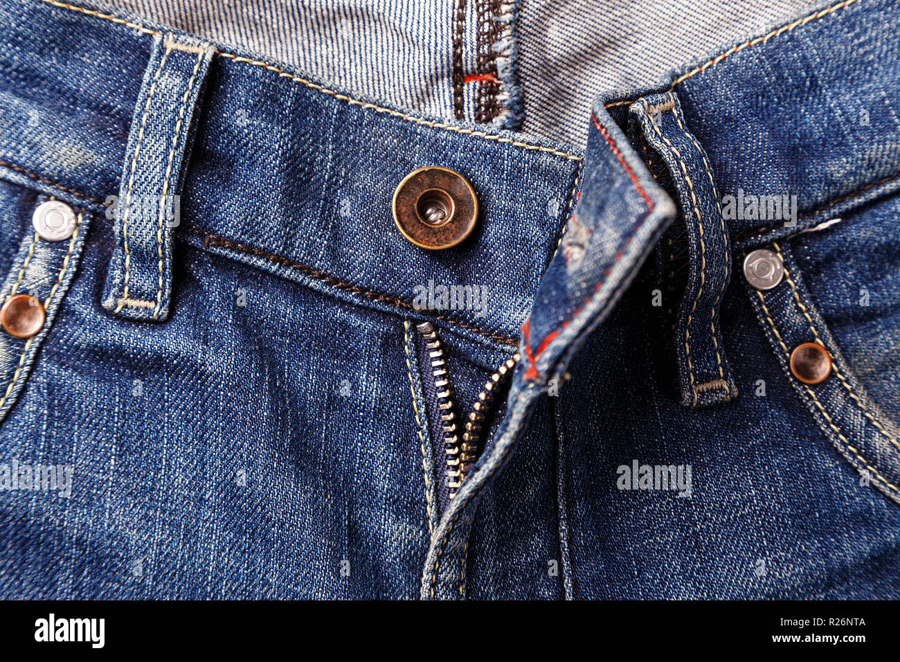 Unbuttoned jeans hi-res stock photography and images - Alamy