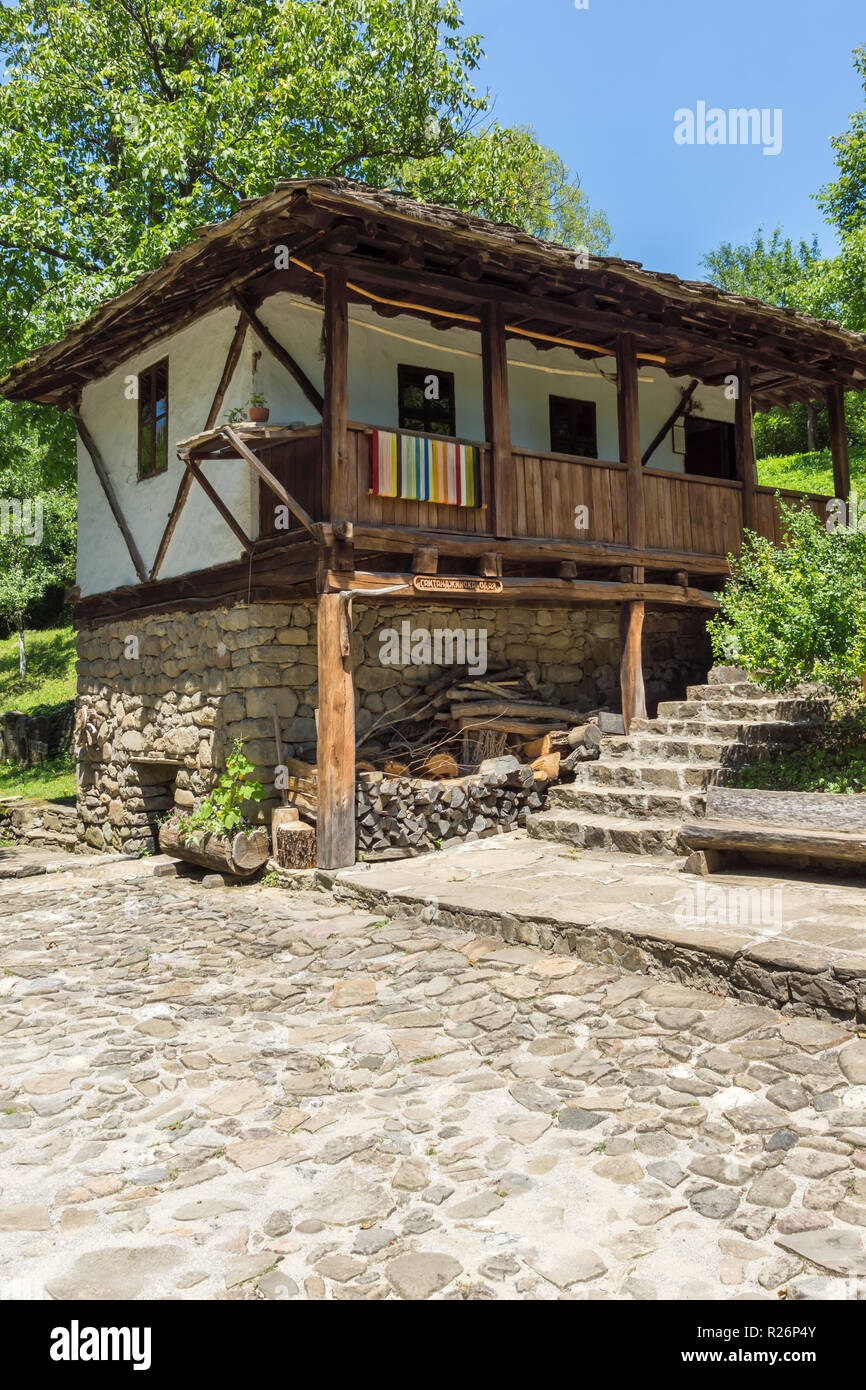 ETAR, GABROVO, BULGARIA- JULY 6, 2018: Old house in Architectural ...