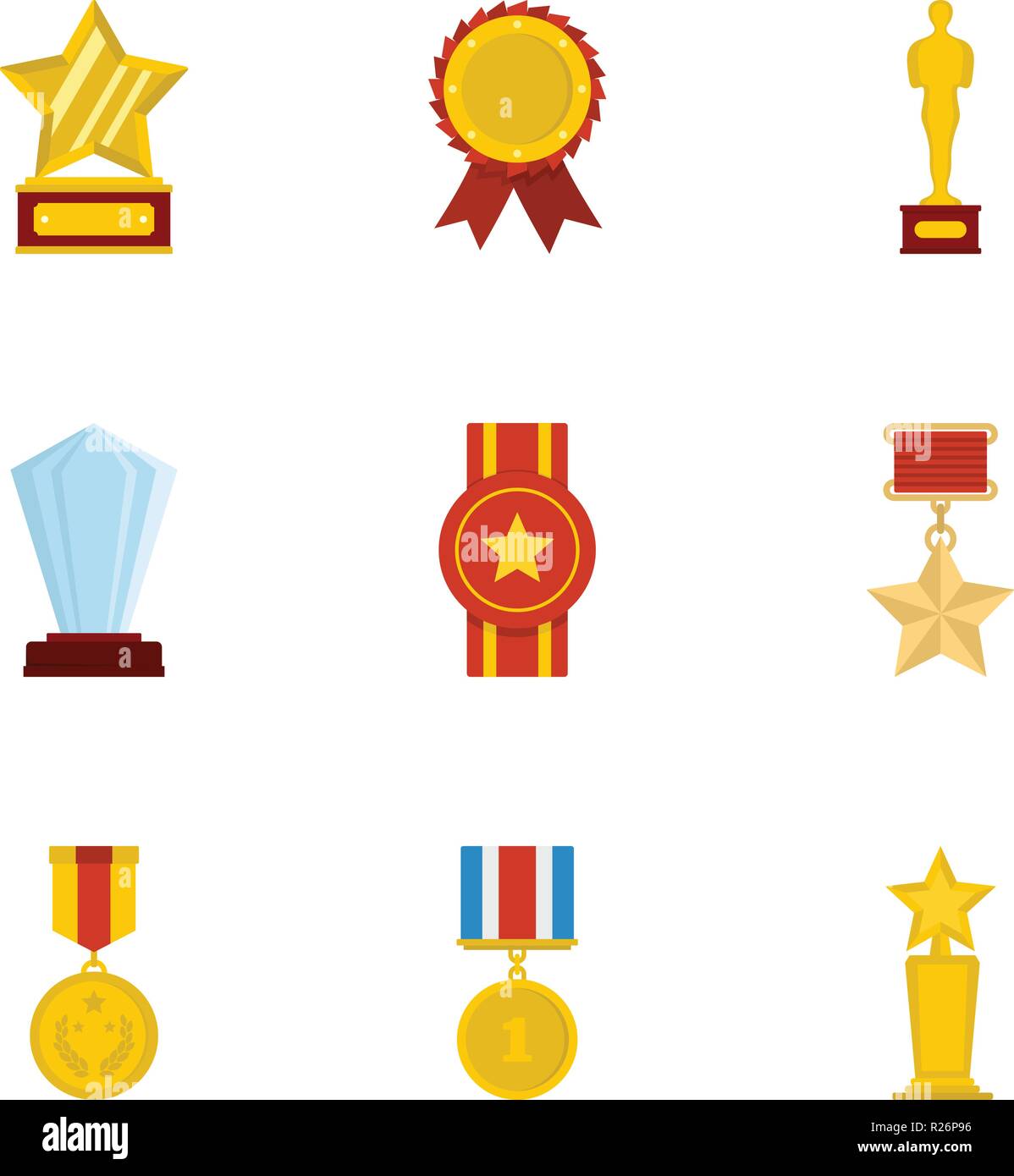 Entrust icons set. Cartoon set of 9 entrust vector icons for web ...