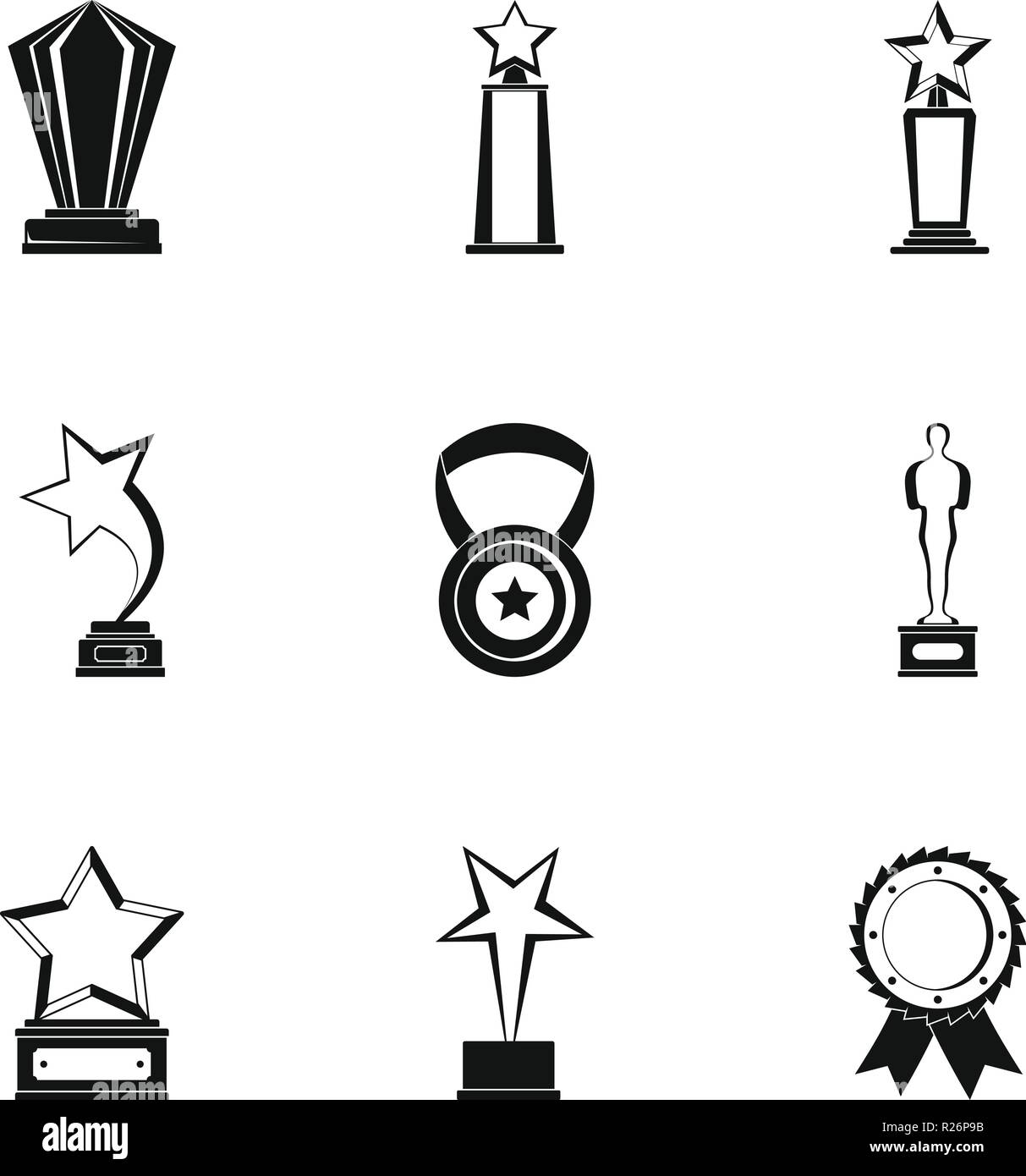 Dose icons set. Simple set of 9 dose vector icons for web isolated on ...